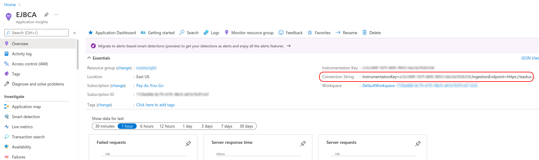 Integrating EJBCA with Azure Application Insights